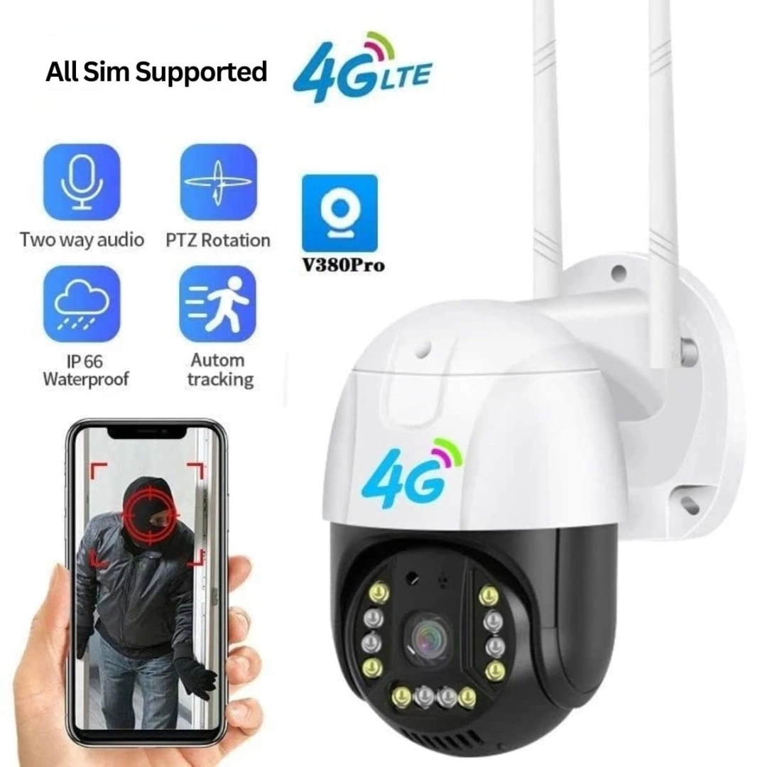 V380 Pro C15X 4G Sim Supported IP Camera 3MP Full HD Outdoor Wireless ...
