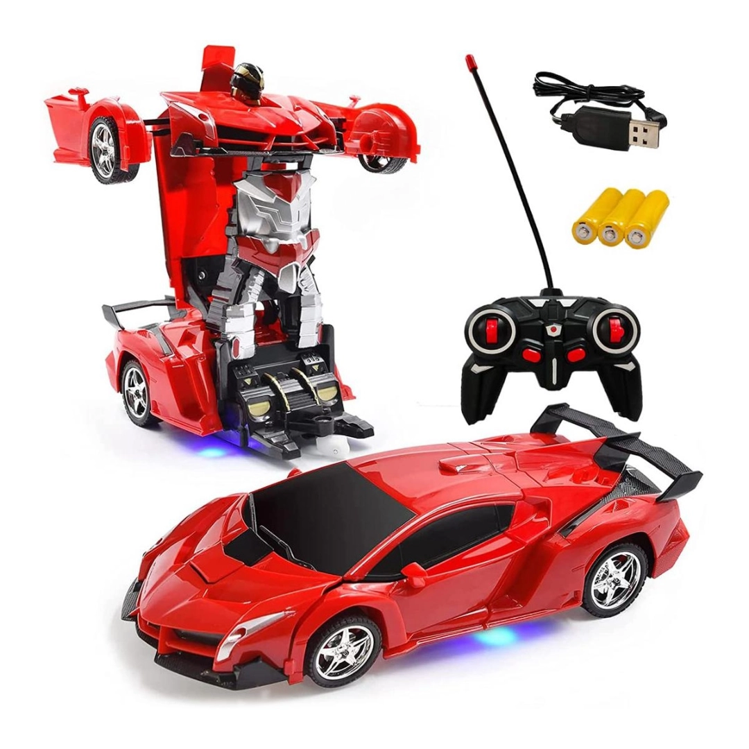2 in 1 Deformation Transform RC Robot Car Toy for Kids - Assorted