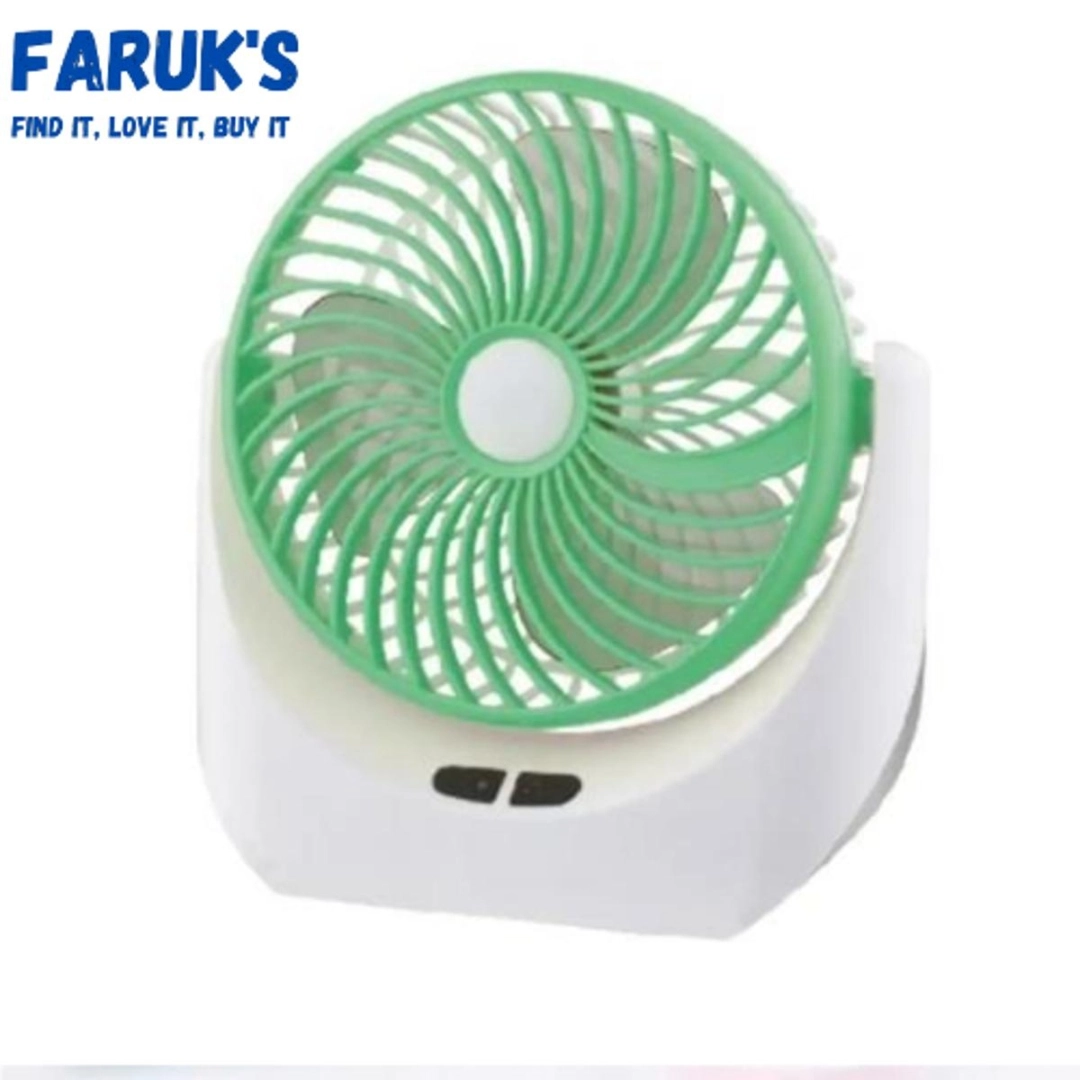Lithium rechargeable mini table fan with LED light -1880