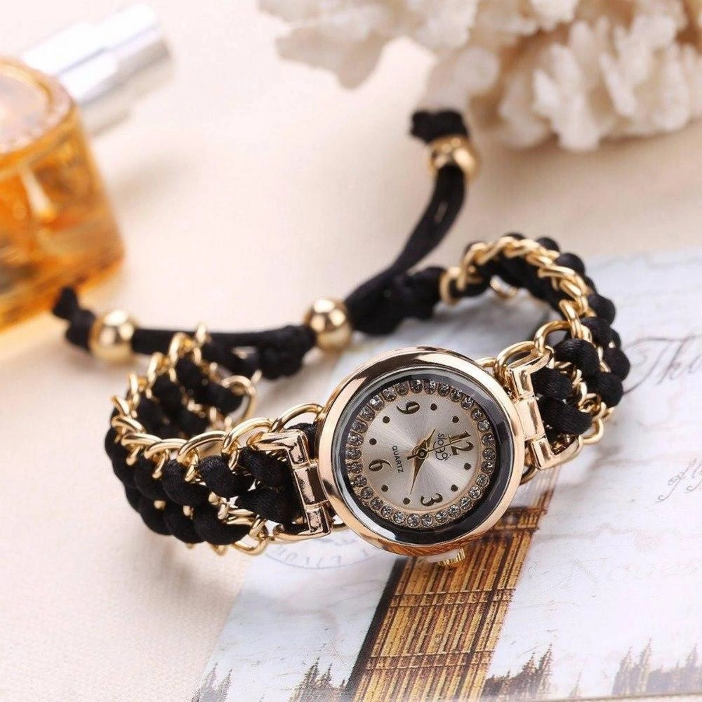 Women Bracelet Fashion Knitting Rope Chain Analog Watches - Watch For ...