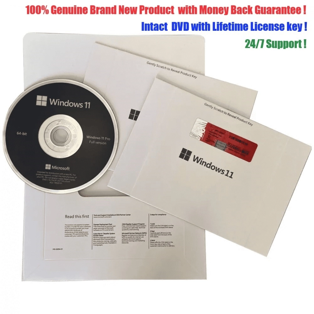 Windows 11 Pro Brand New Sealed DVD and license key