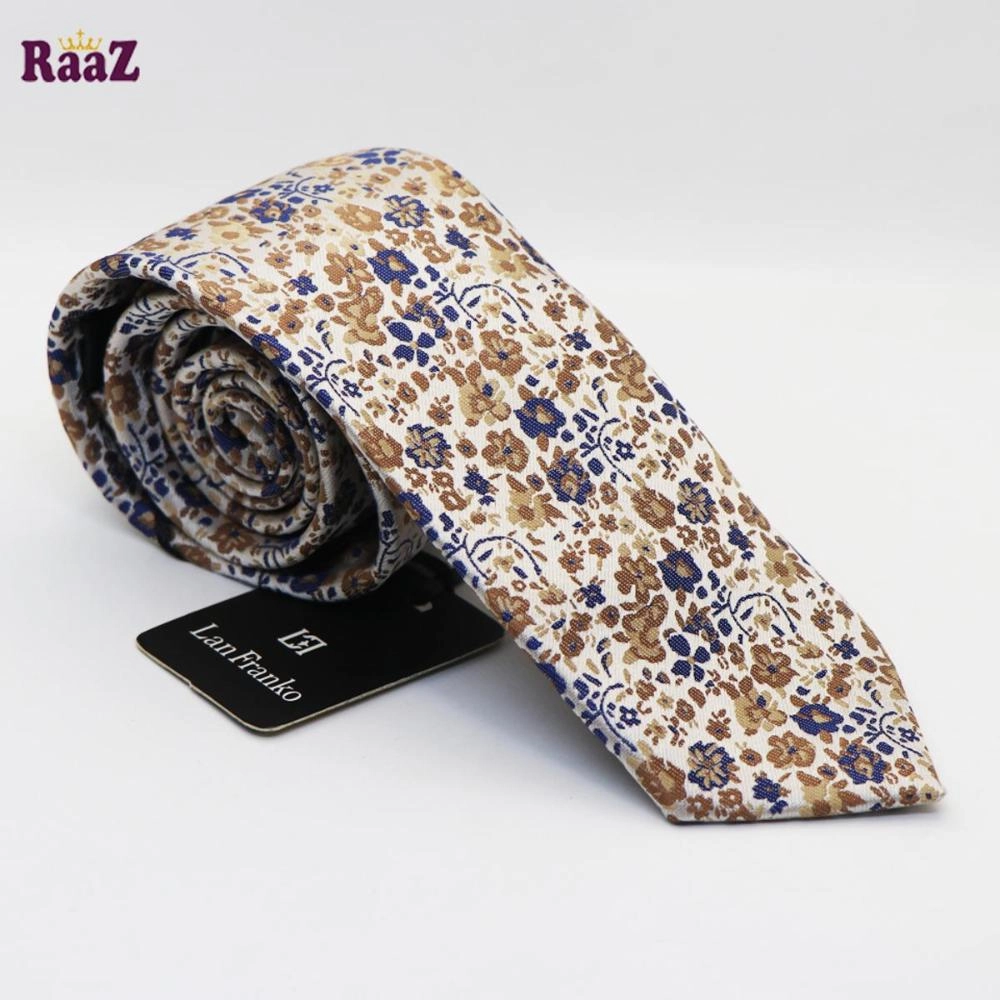 Aesthetic Flower Necktie For Men - Multicolor