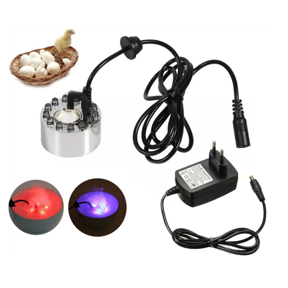 Ultrasonic Air Humidifier Mist Maker with LED for Egg Incubator