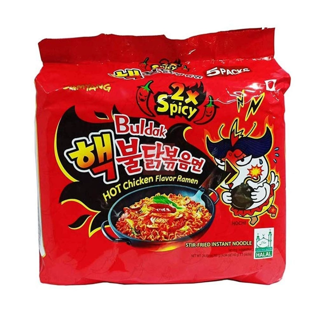 Samyang Korean Buldak Hot Chicken Flavor Ramen 2X Spicy Noodles 140 gm