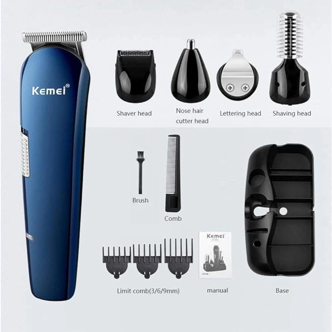 Kemei KM - 3 in 1 Multi Useable Electric Shaver - Black EU Plug