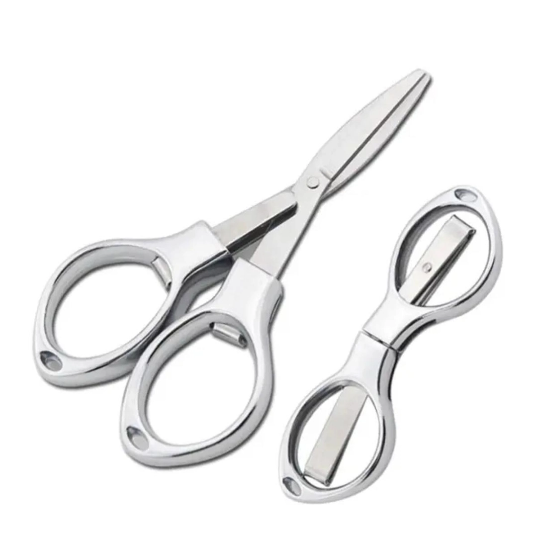 Folding Scissors Pocket Stainless Scissors Stationery Paper Office ...