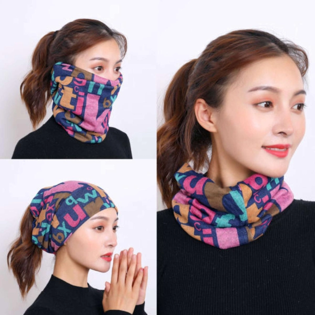 Winter Women Warm Ring Scarves Soft Fabrics Scarf Knitted Neck Warmer ...