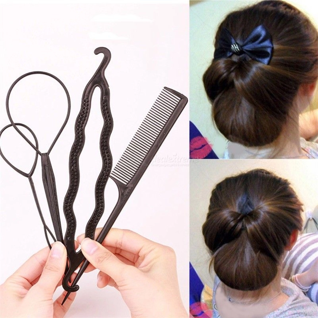 Girl hair Style tools-4 pcs