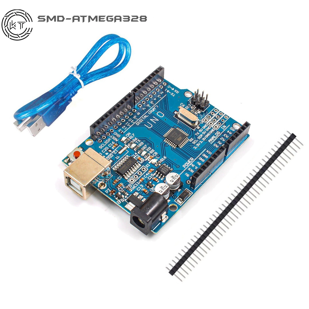 Arduino UNO R3 (SMD) Development board With USB cable, for robotics ...