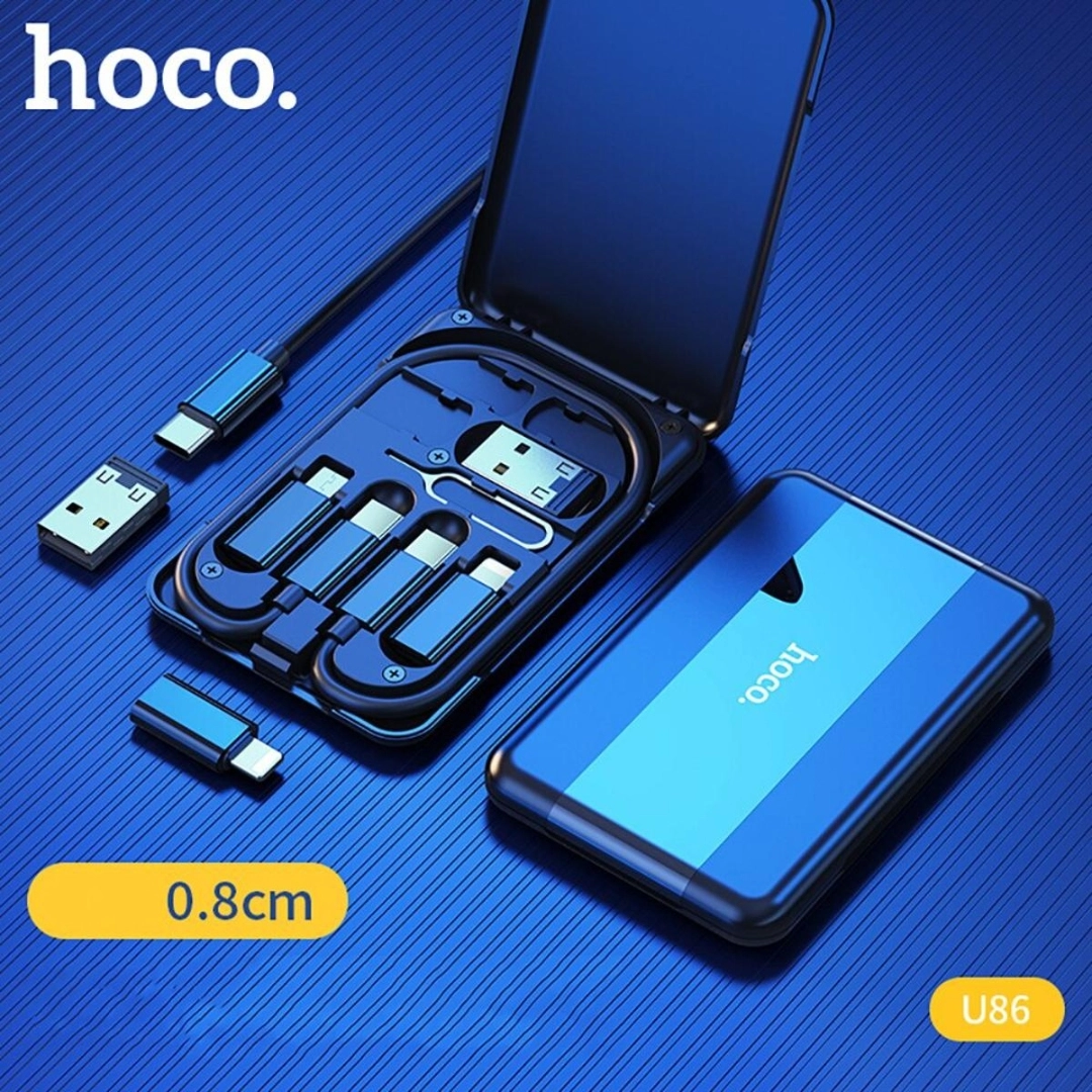 Hoco U86 6 in 1 versatile portable charging data cable with Mobile ...