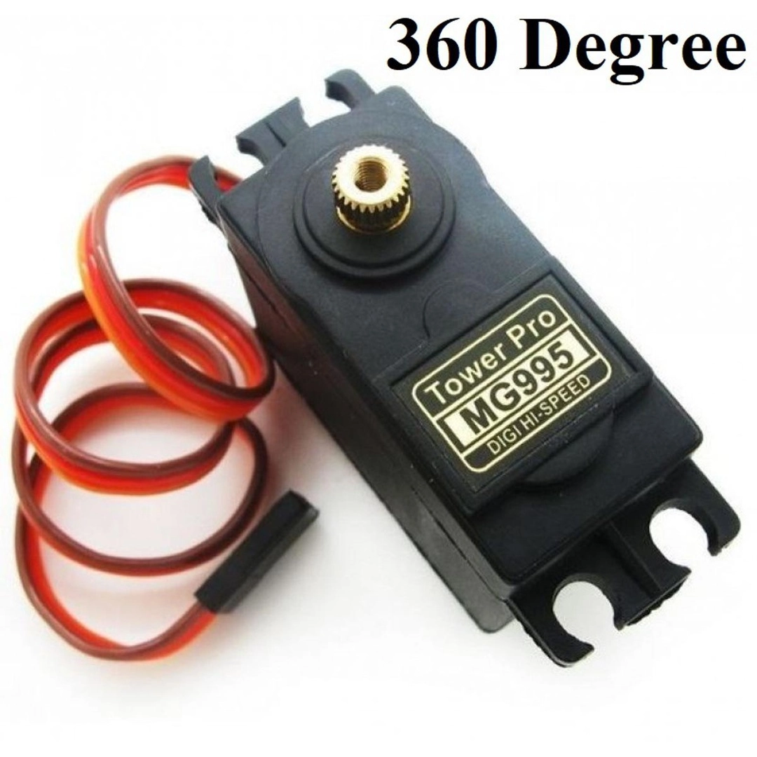 360 Degree MG995 Servo Motor MG995 Large Torque DC 4.8V 7.2V Metal Gear ...