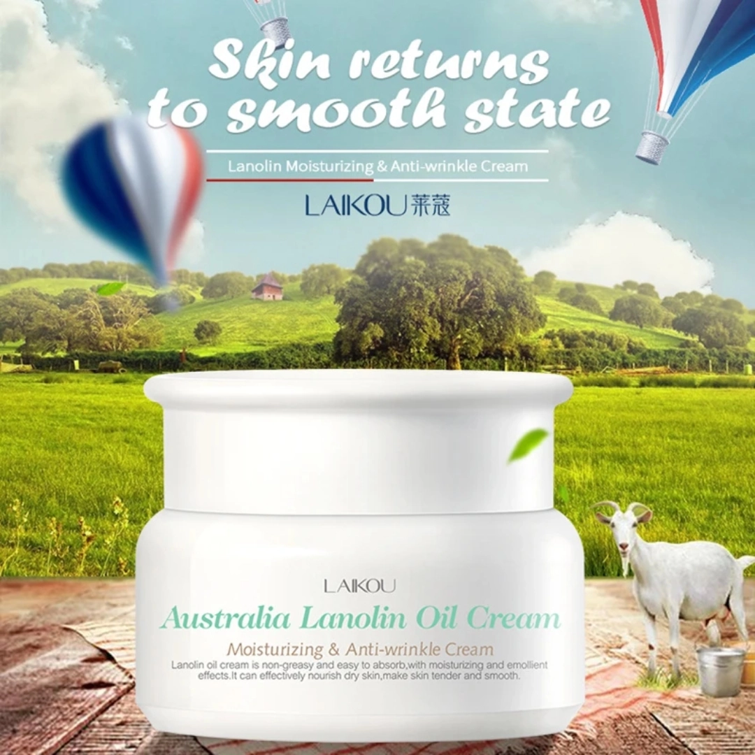 LAIKOU Lanolin Oil Face Cream 35ml | Hydrating & Firming Moisturizer ...