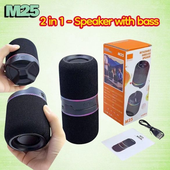 New Portable 10W Bluetooth Dual Speaker Hifi Sound Rechargeable Deep ...