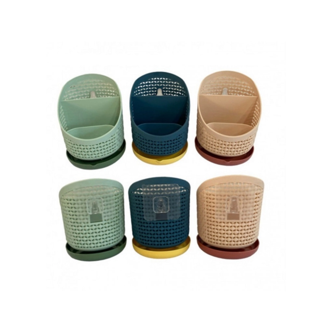 Office Desktop Storage Stationary Supplies Container Pencil Bucket Pen ...
