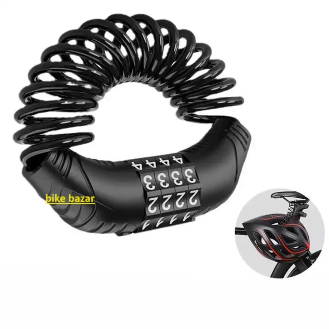 4 Digit helmet lock with lock number password reset