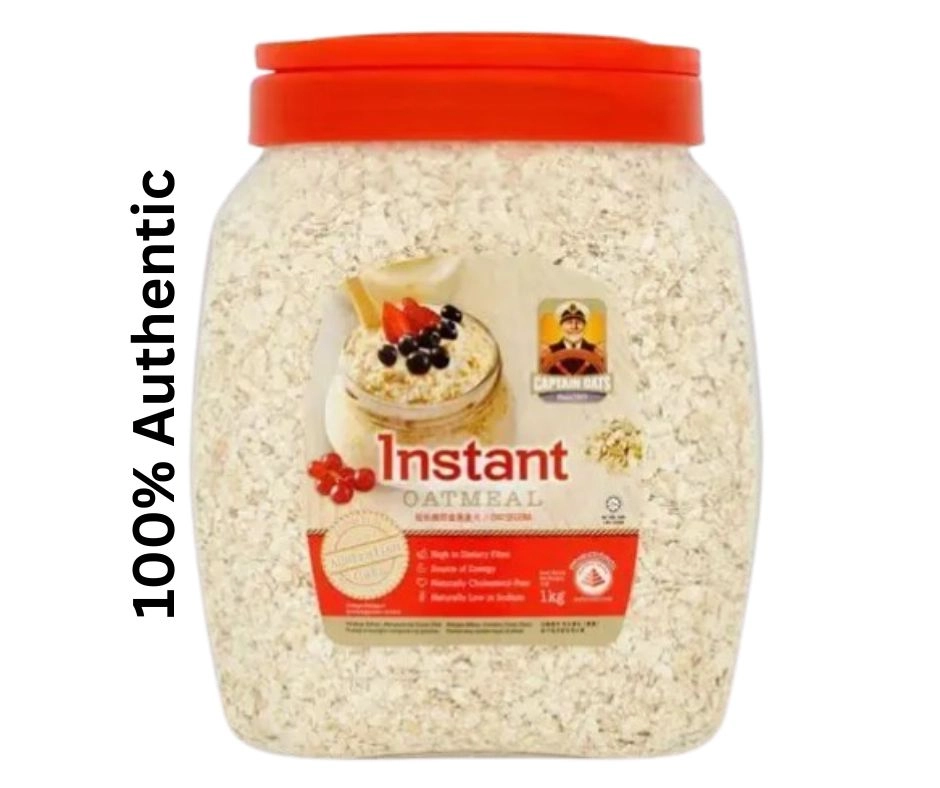 Captain Oats Instant Oatmeal Oat Segera -1kg (Malaysia)