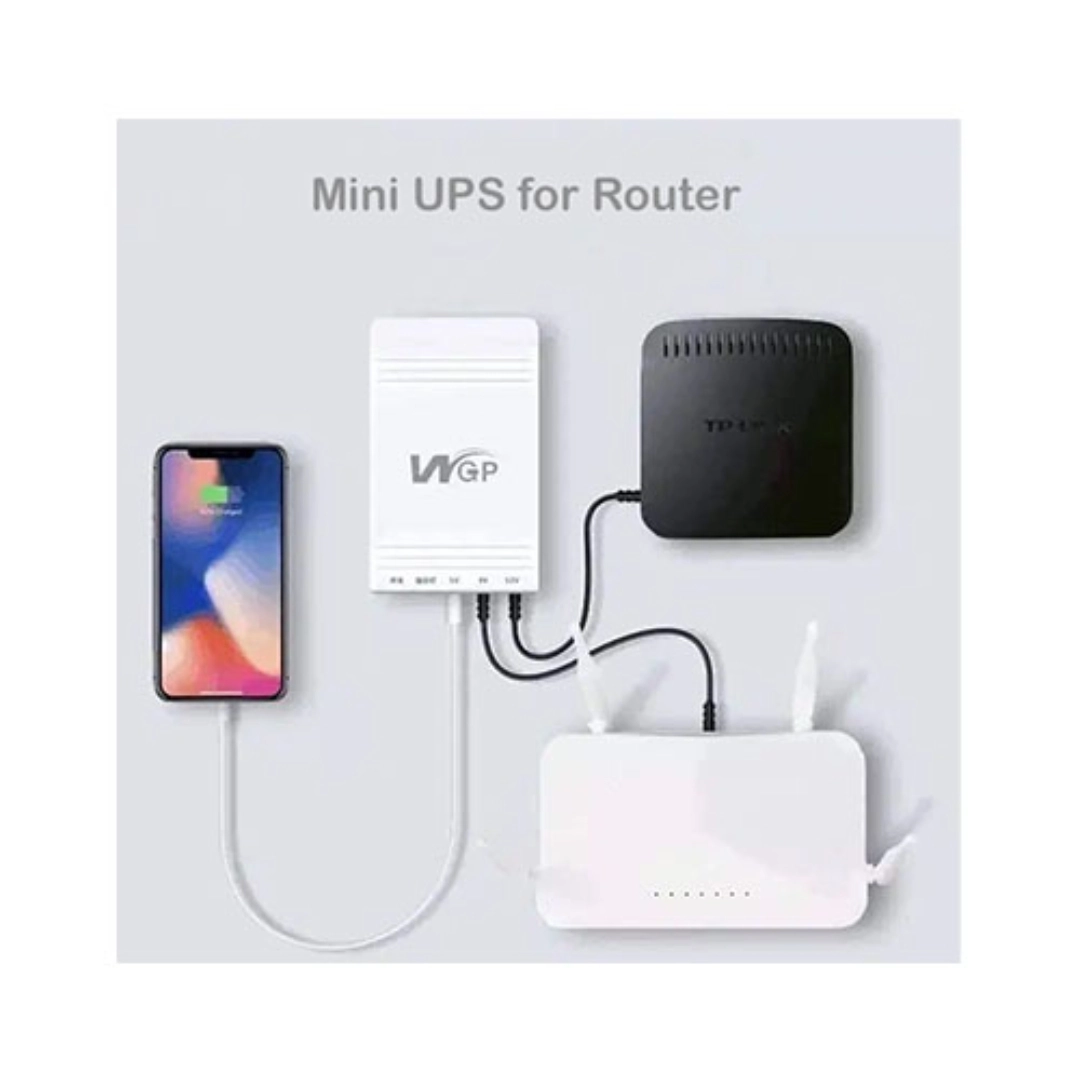 WGP Mini UPS 10400mAh – Long Backup Power for WiFi Router, ONU, CCTV ...