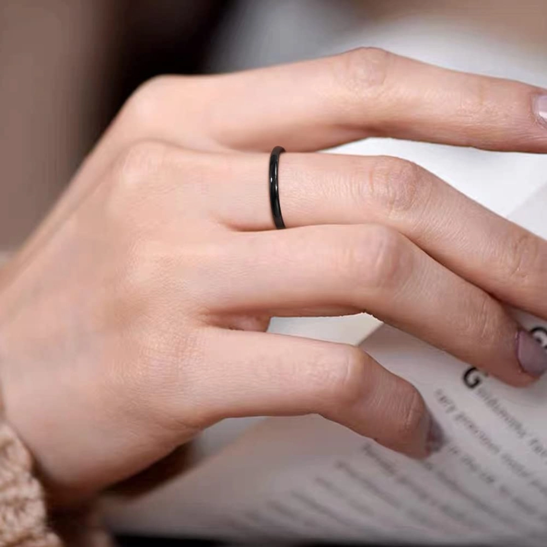 The Stainless Steel Band Finger Ring 2 mm