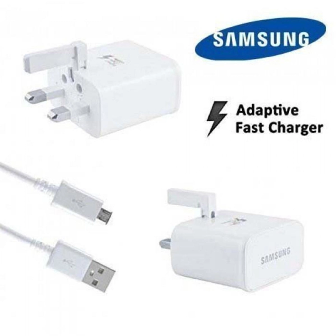 Uk Plug Fast Charger With Micro Usb Cable For Samsung Galaxy Smartphone