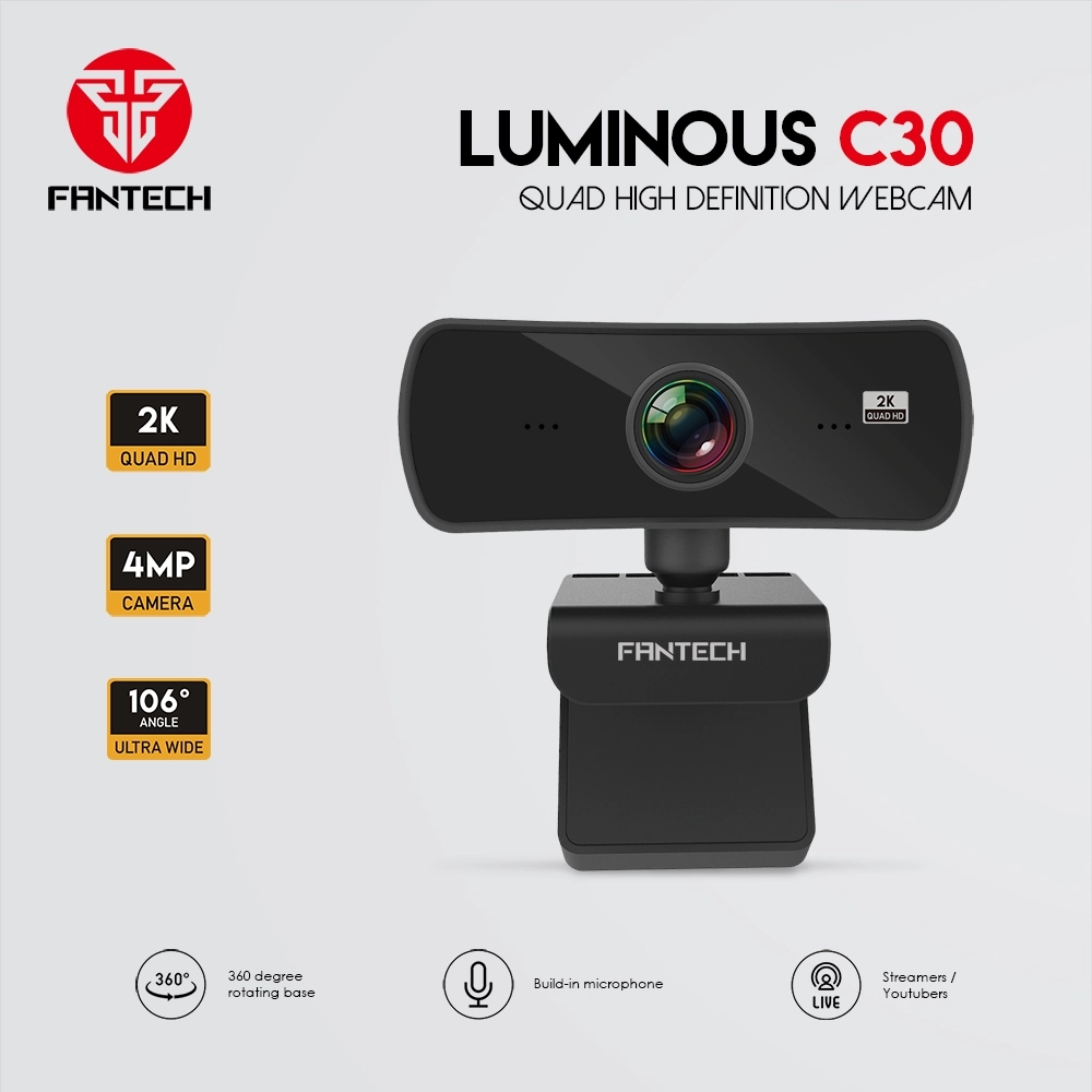 FANTECH LUMINOUS C30 Full HD Web Camera Wide Angle 106° With Microphone ...