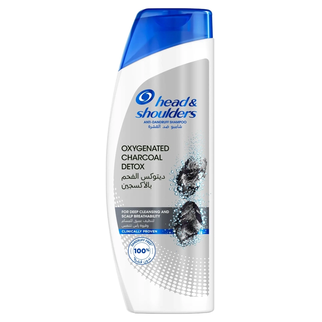 Head & Shoulders Oxygenated Charcoal Detox 100% Dandruff Free Anti ...