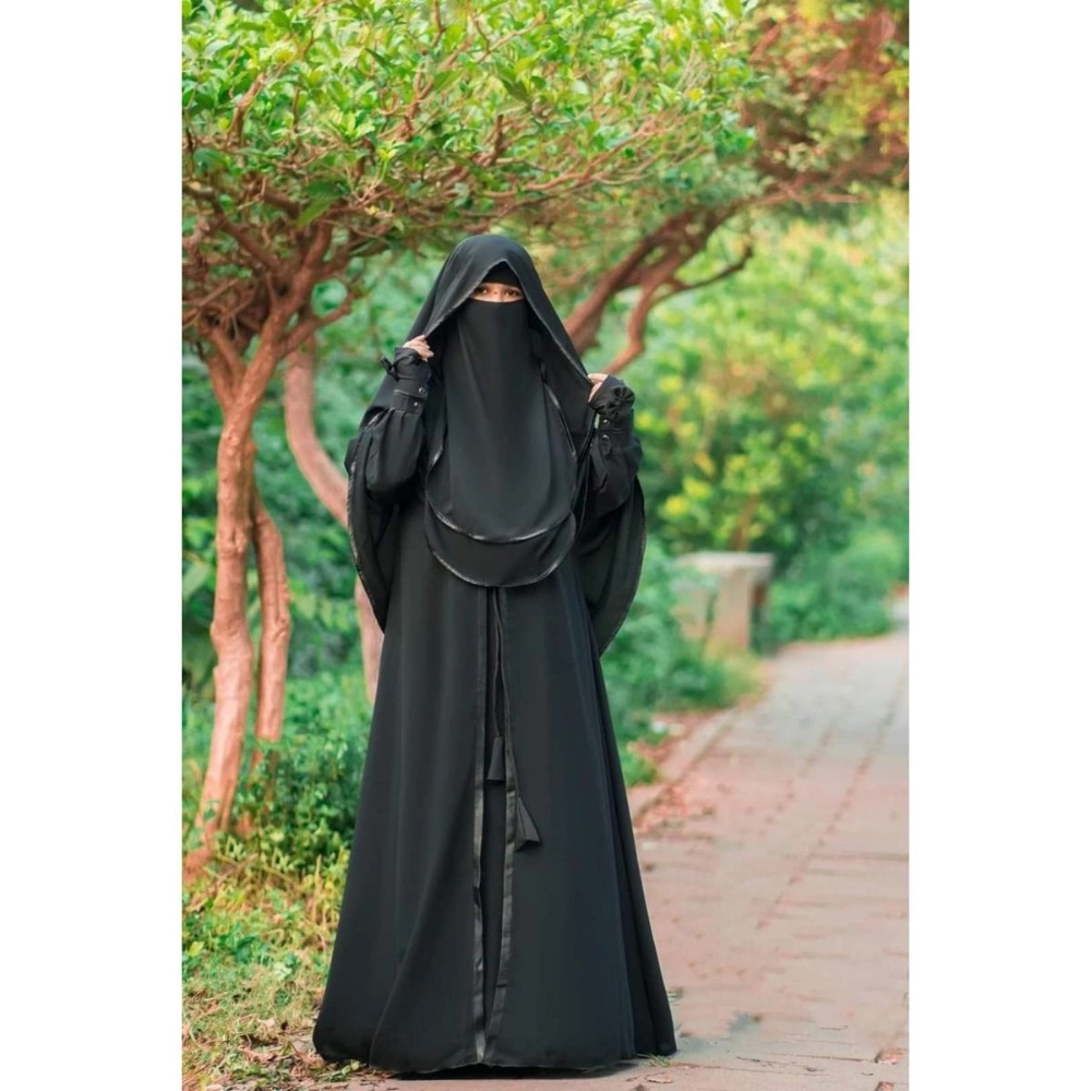 Borka Dubai Cherry Full Set 3 Part Borka For Women