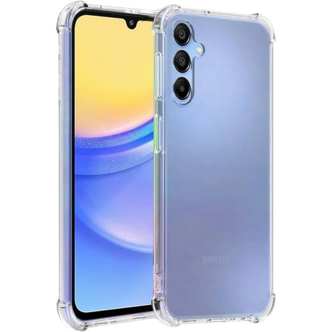 Samsung galaxy A15 5G/4G Flexible Clear Transparent Soft TPU Back Case ...