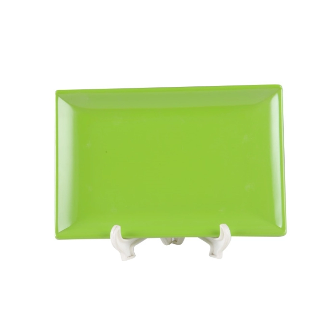 RFL Italiano Melamine Assorted Design 9" Rectangular Tray Green 78363