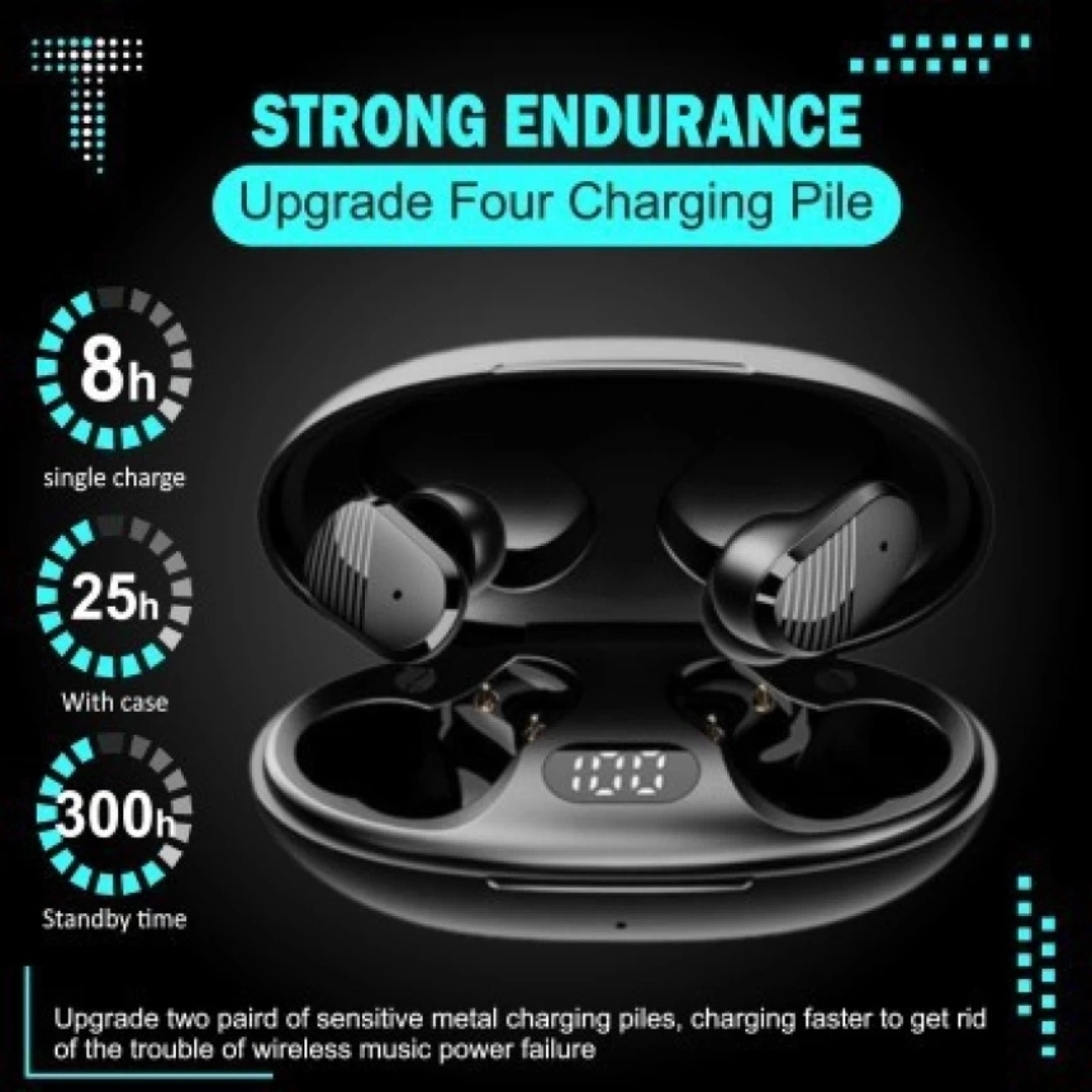 Mobicom T18 wireless bluetooth 5.1 TWS Digital Display Earbuds with HD ...