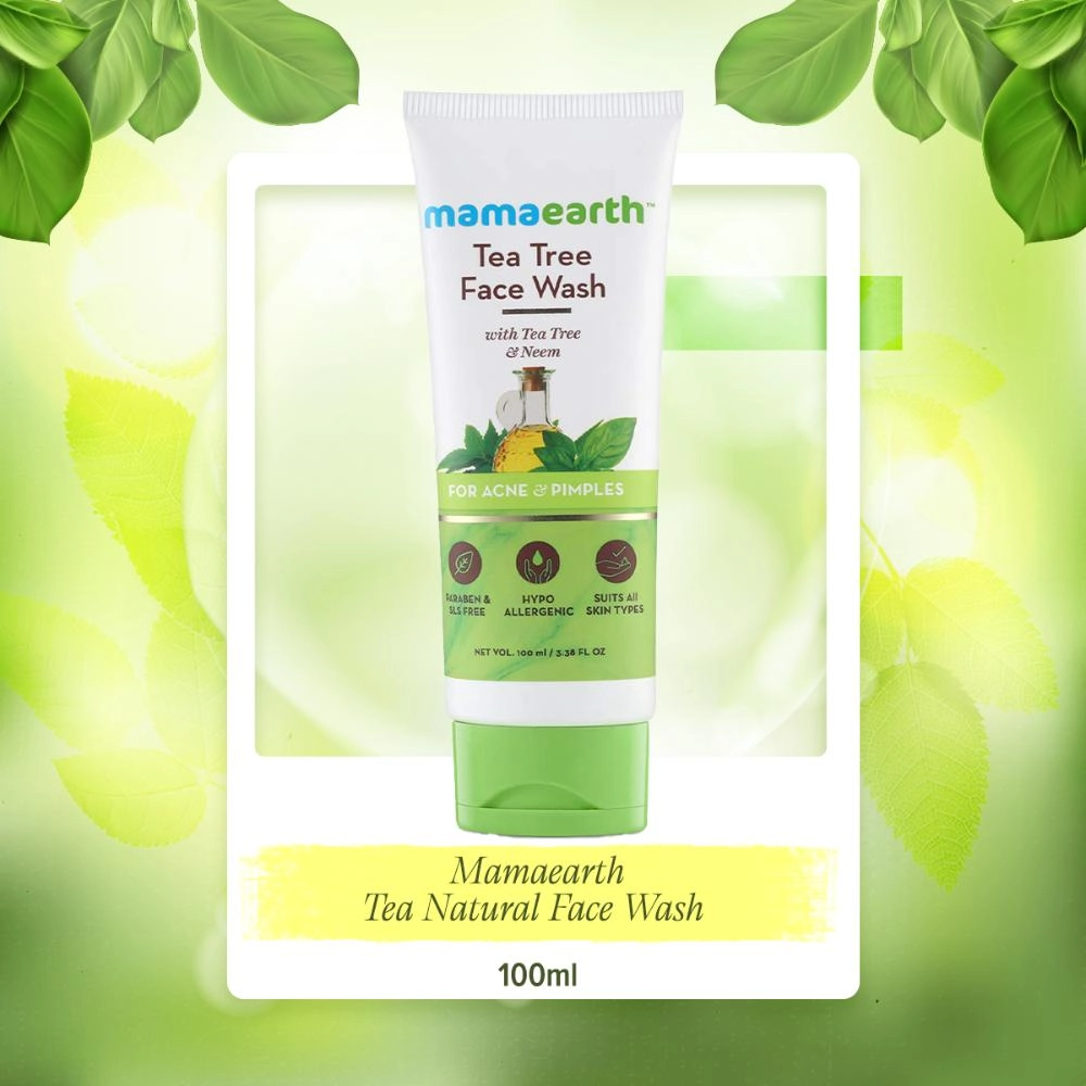 Mamaearth Tea Natural for Acne & Pimples Wash 100 ml