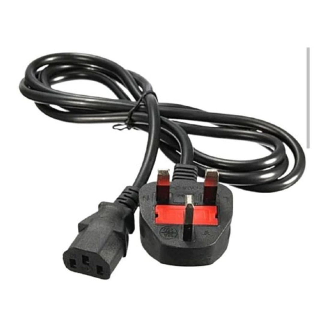 Cable 3 Pin POWER CABLES Cable For Desktop PC LCD Monitor Laptop ...