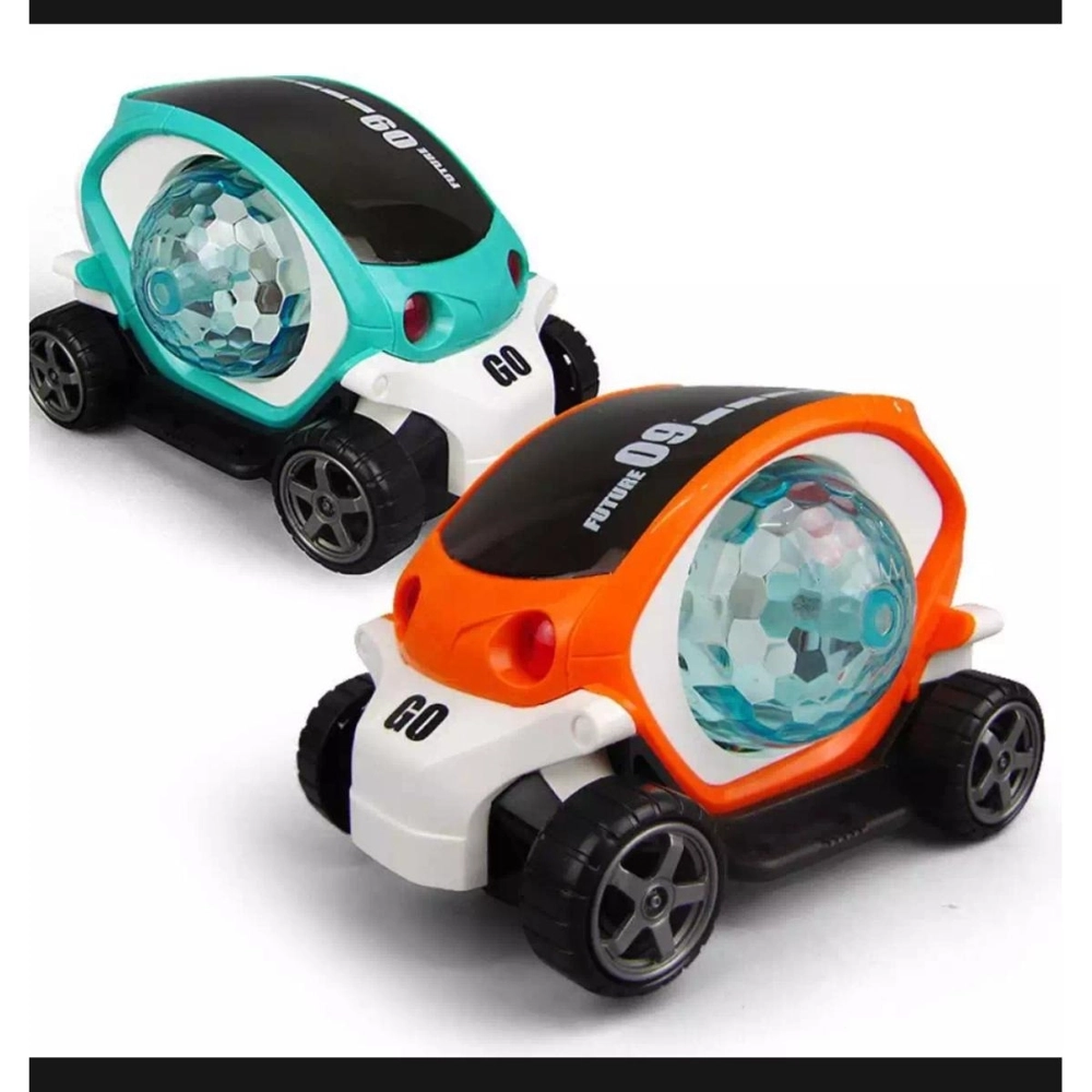 shwapnoChura 3D Light Toy Car Colorful Music Cartoon Electric Rotating ...