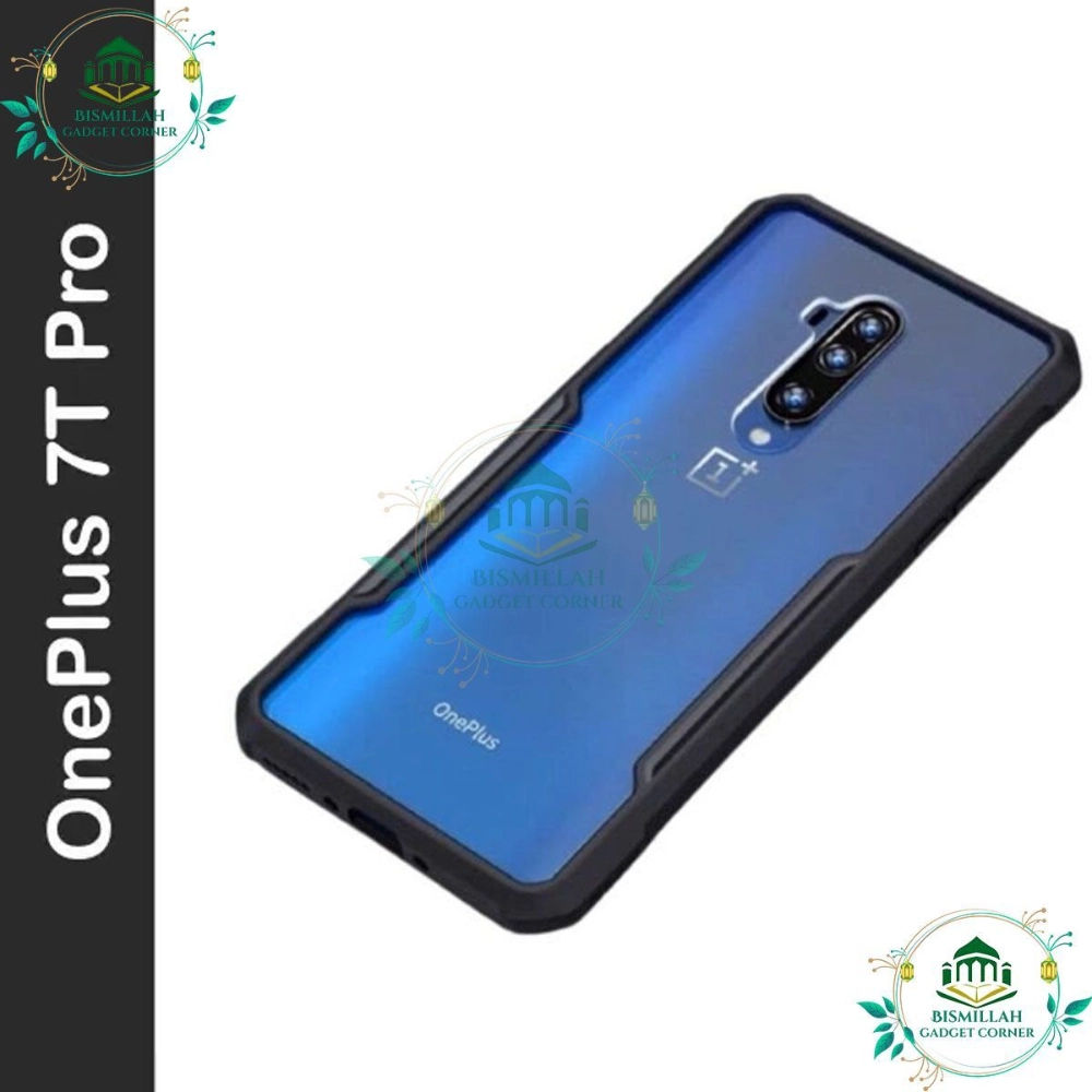 Xundd Back Cover for OnePlus 7T pro Transparent Hybrid Hard PC Back Bumper