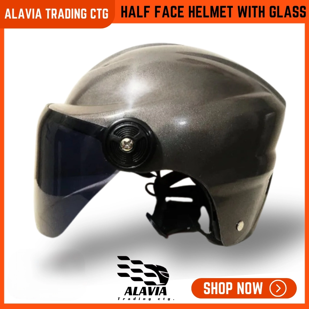 Black Half Face Helmet – Cap Style Bike Helmet With Sun Protection ...