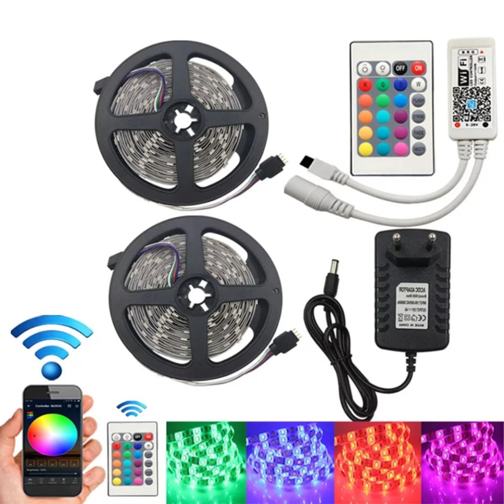 Waterproof RGB LED Strip Light with Remote Control