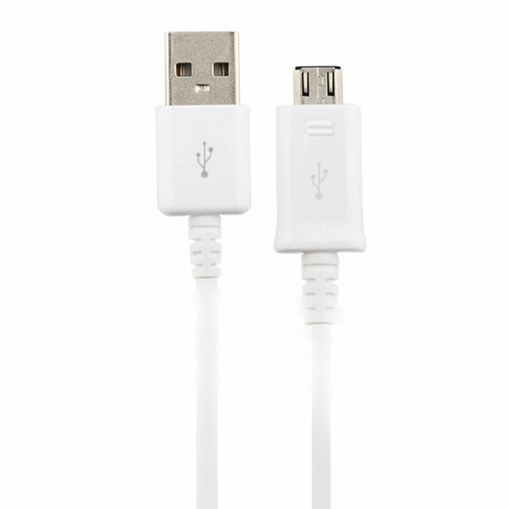 USB To micro usb (Type B) charging data Short Cable for Power Bank - White
