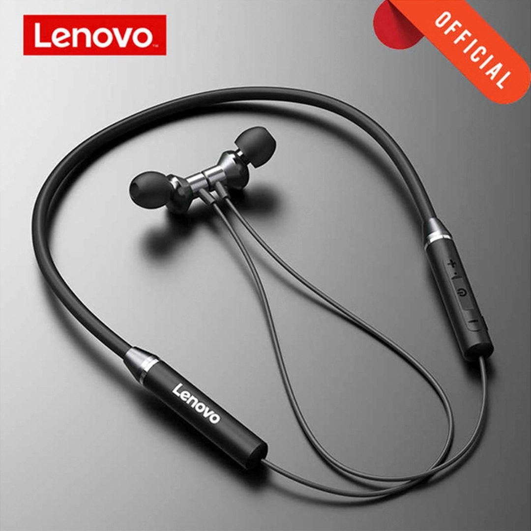 Lenovo Wireless Headsets He05 Sport Earphones Magnetic Hanging ...