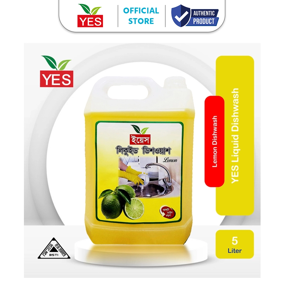 Yes Dishwash Liquid Lemon – 5 Liter
