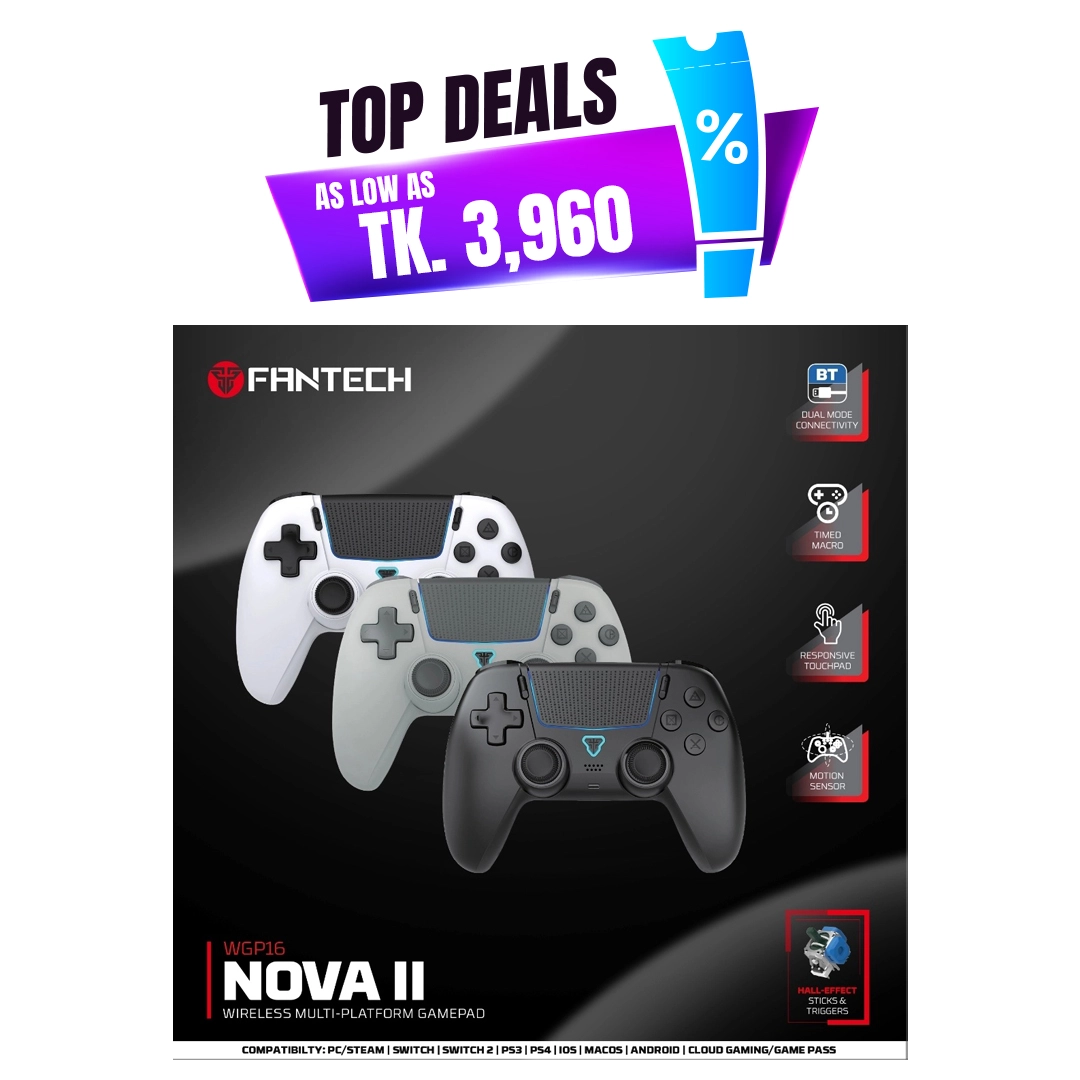 FANTECH WGP16 NOVA II WIRELESS MULTI-PLATFORM GAMEPAD Gaming Gamers ...