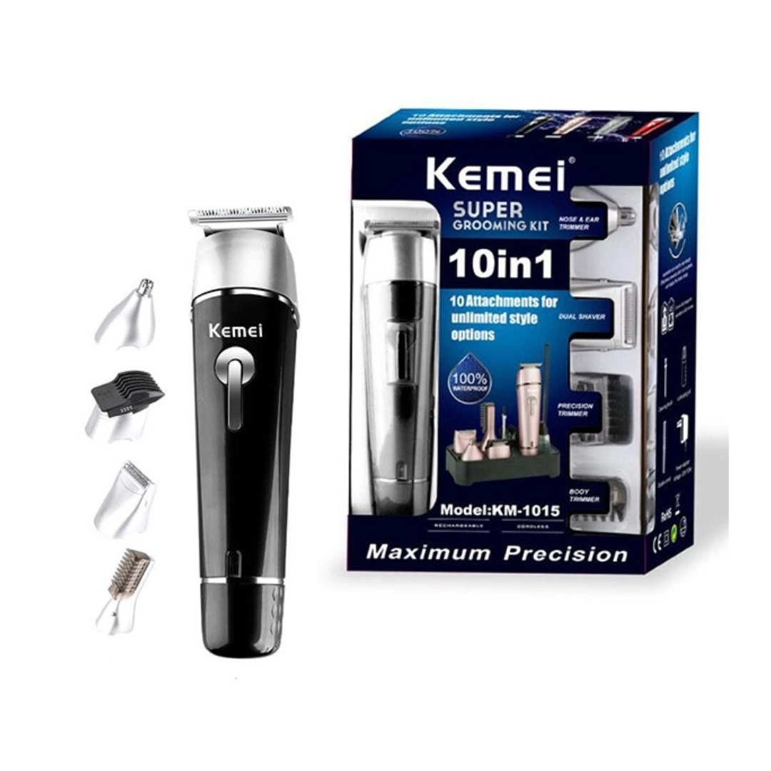 Kemei KM-1015 Professional 10 in 1 Super Multi-grooming Kit Shaver ...