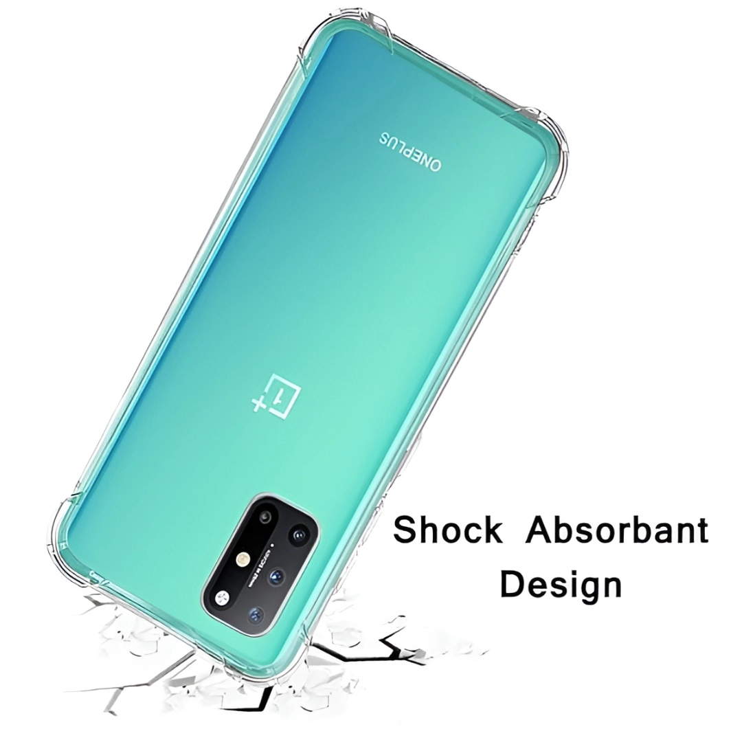 For Oneplus 8t Flexible Clear Transparent Soft TUP Back Case Cover With ...