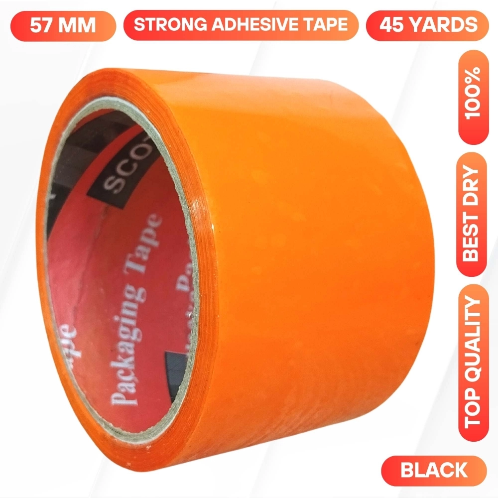Orange Color 2.5" inch 45 yards Gum Tape High Quality QC Passed Strong ...