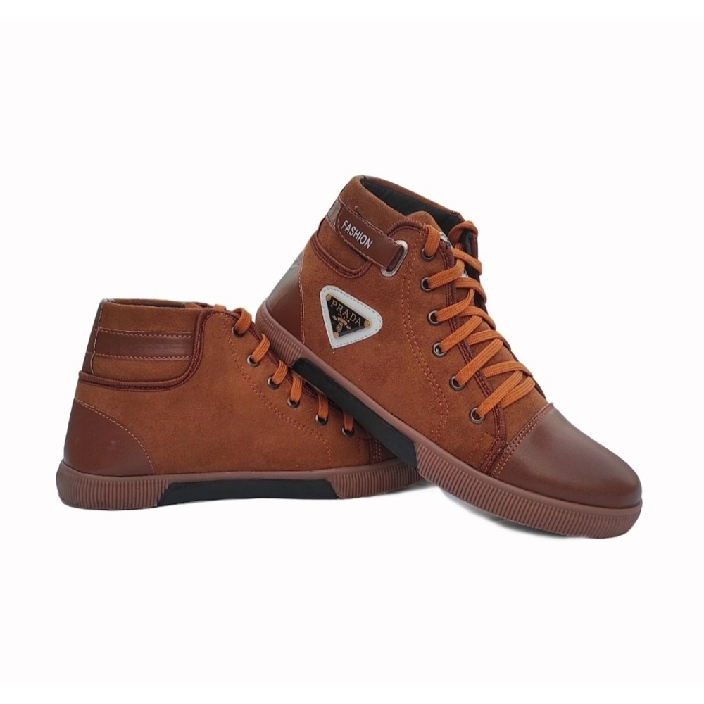 Winter Models High Neck Boot Shoes For Men Lace-up Boot Shoe For Winter