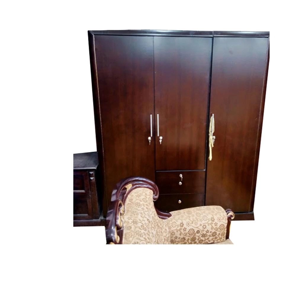 A- 6683 3 Shutter/Palla/Door Crown Almirah Malaysiyan Process Wood ...