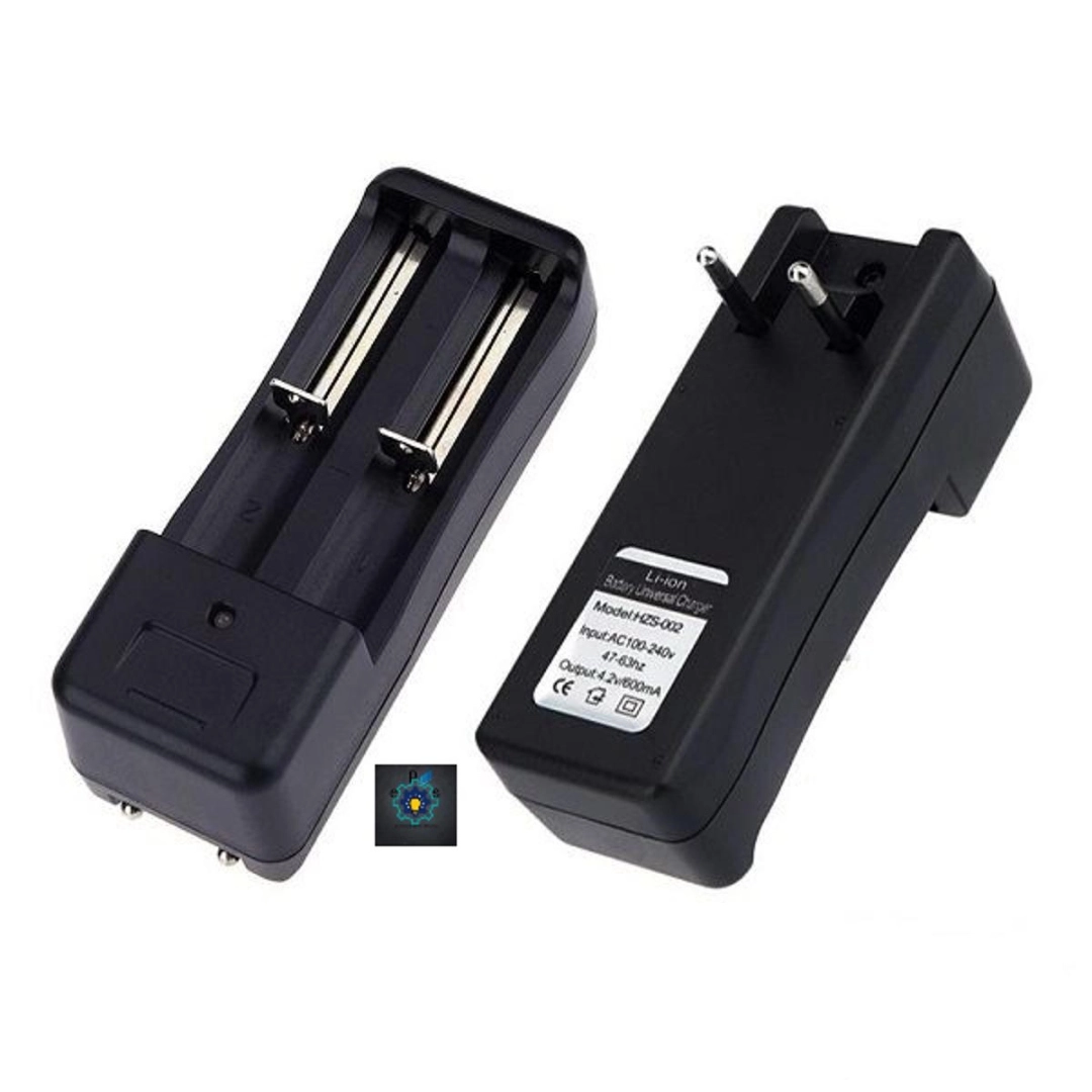 Universal Double Charger for 3.7V 18650 Li-ion Rechargeable Battery ...