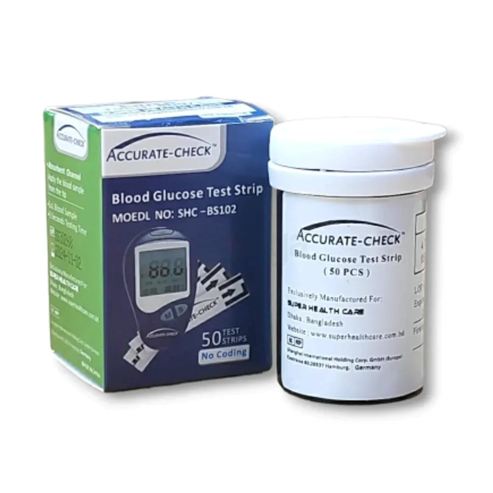 Accurate-Check Blood Glucose Test Strip 50's Pack