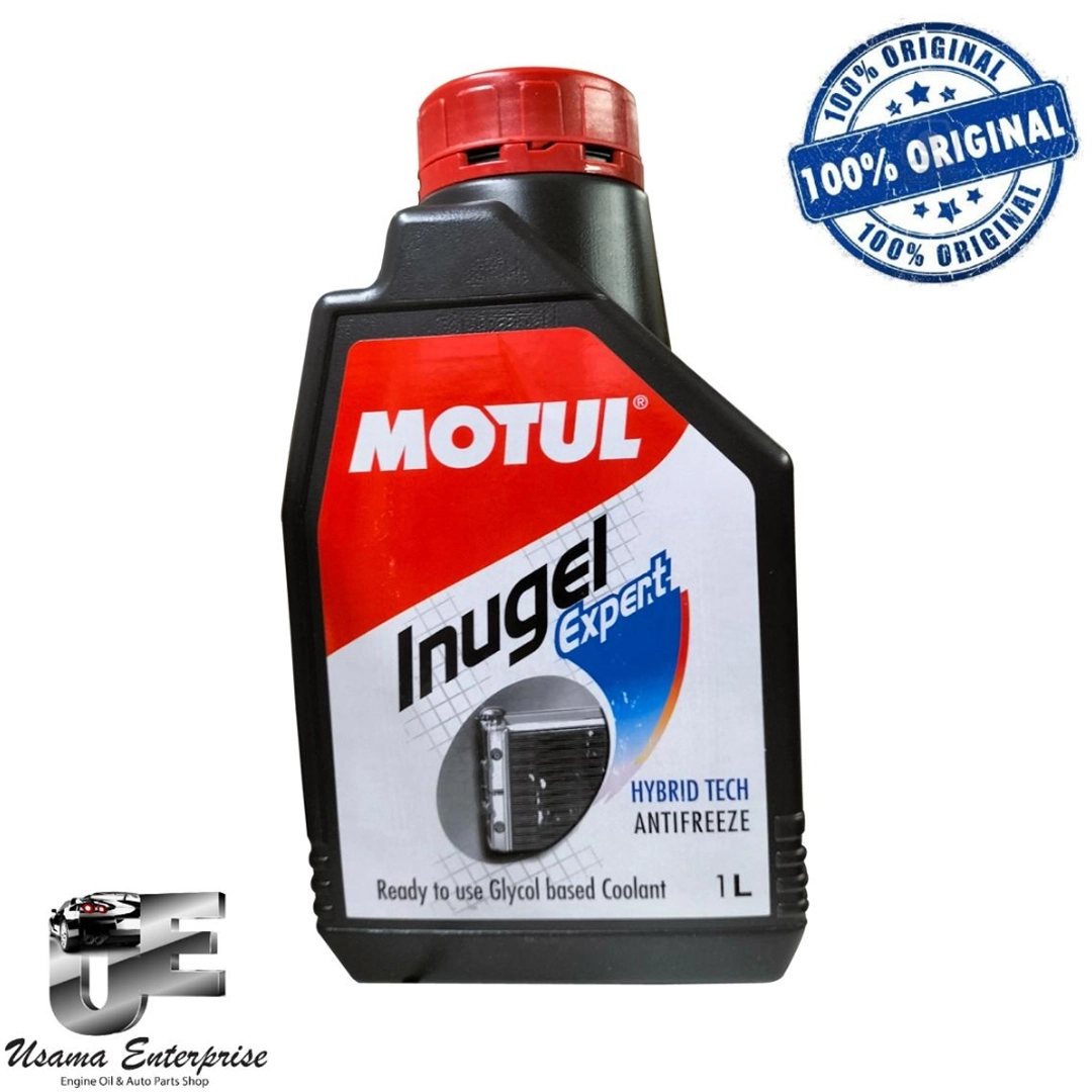 Motul Inugel Expert Hybrid Tech Antifreeze Coolant 1Ltr - Green