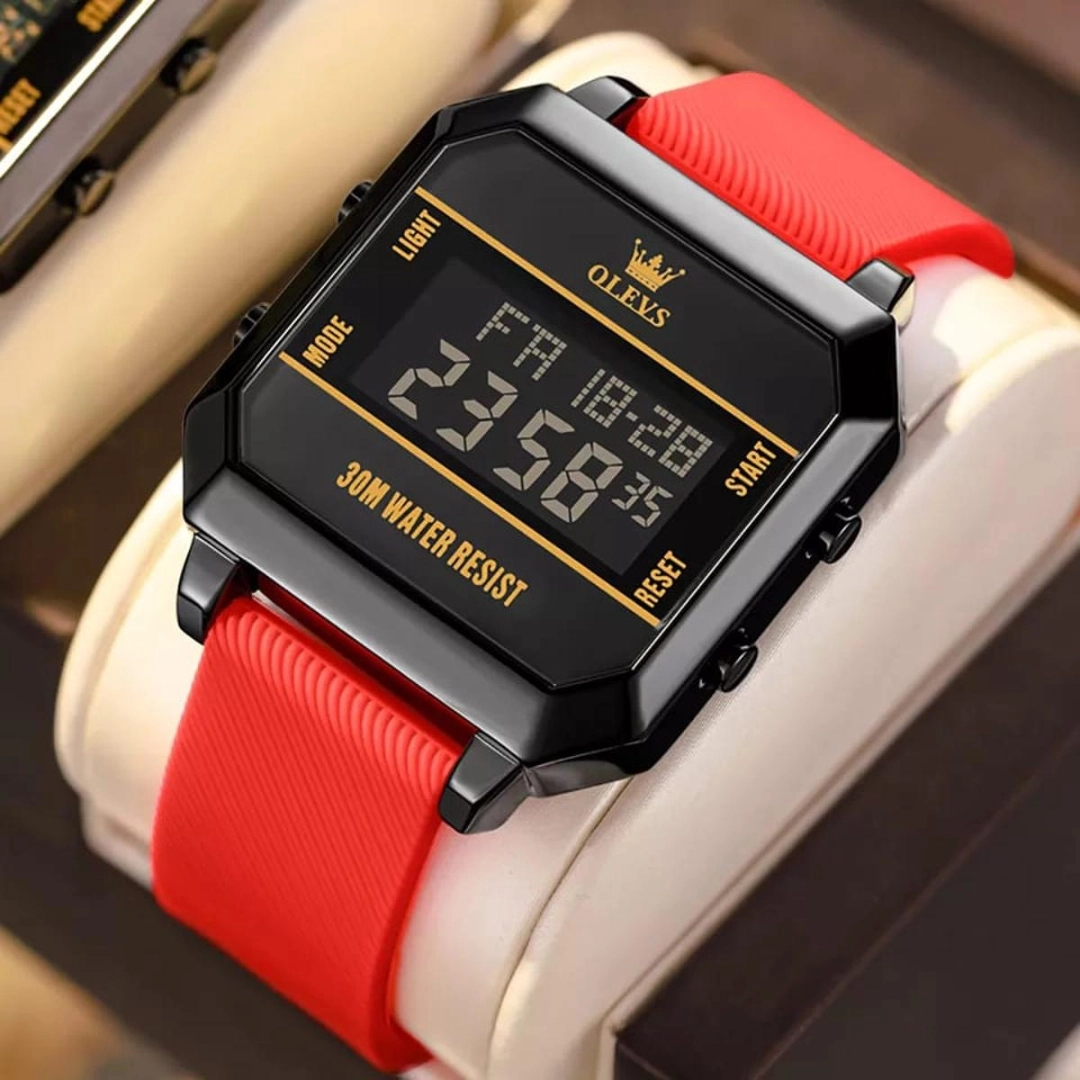 Oli-Vs 1103 Fashion Digital Men Wristwatches Silicone Strap Quality ...