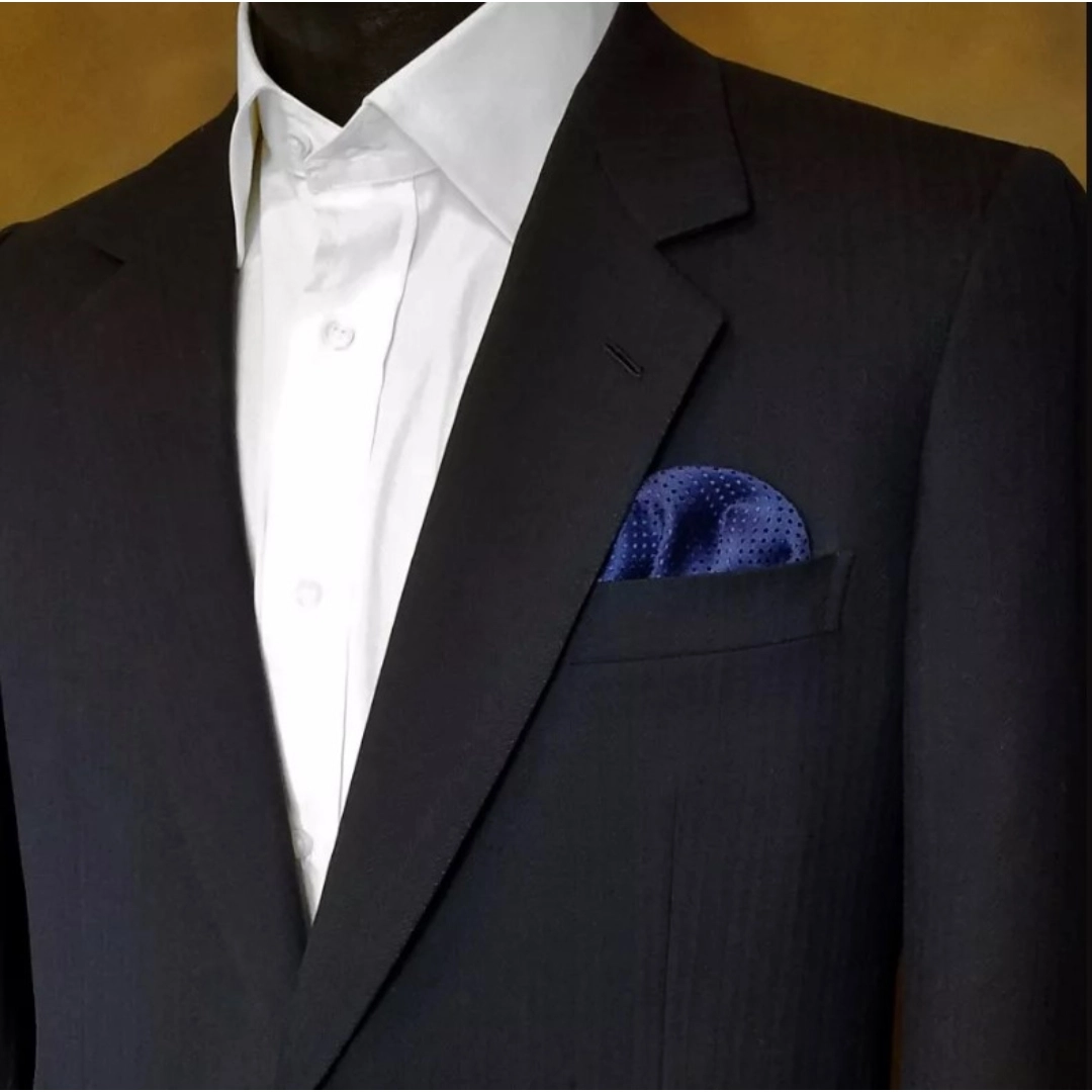 Pre-Folded Easy Wear Pocket Squares on Card – Handkerchief for Men's ...