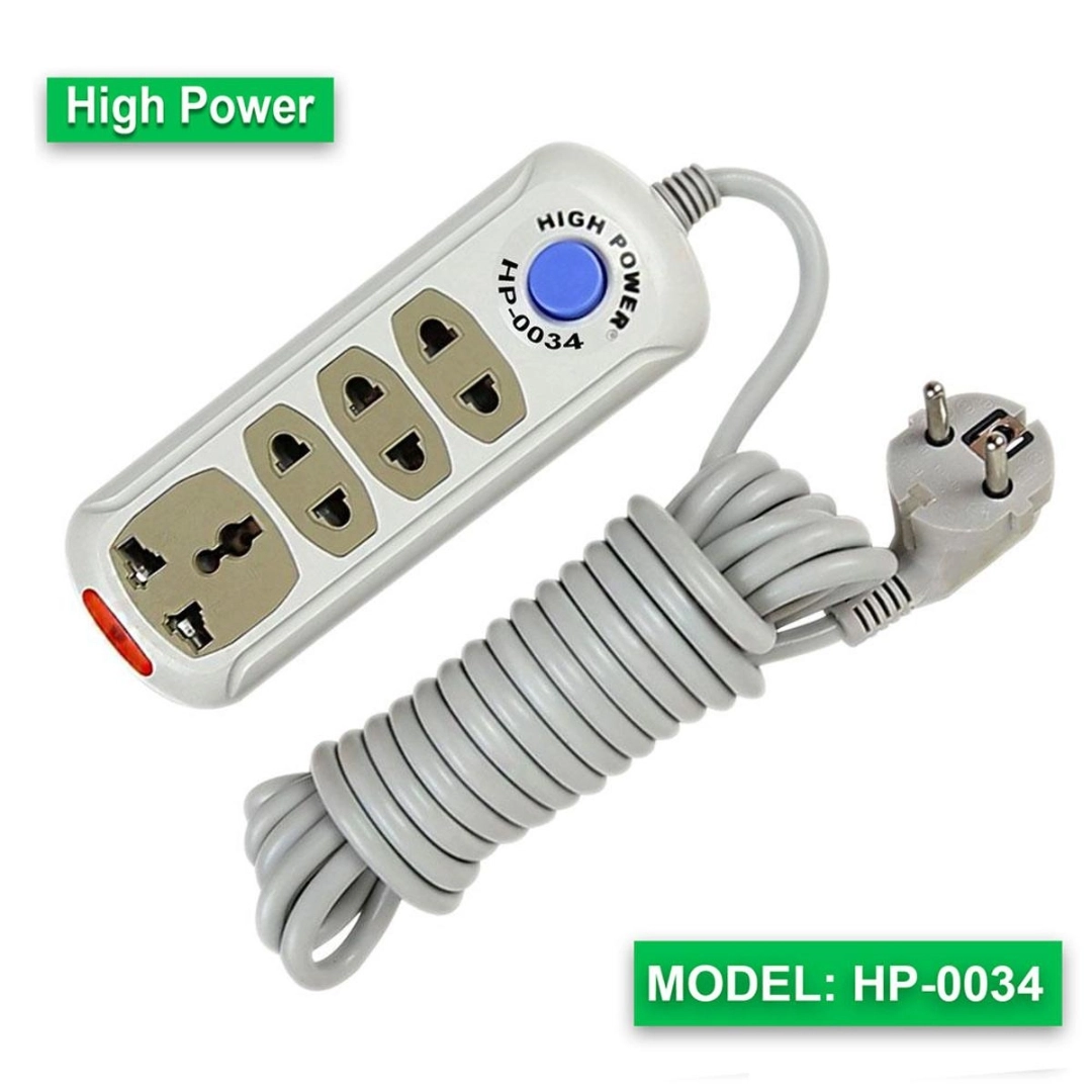 Multiplug exclusive 4 gang socket hp-0034-5 meter = 16 feet/hand-single ...